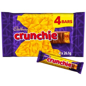 Cadbury Crunchie Chocolate Bar 4 Pack Multipack - Morrisons Online ...