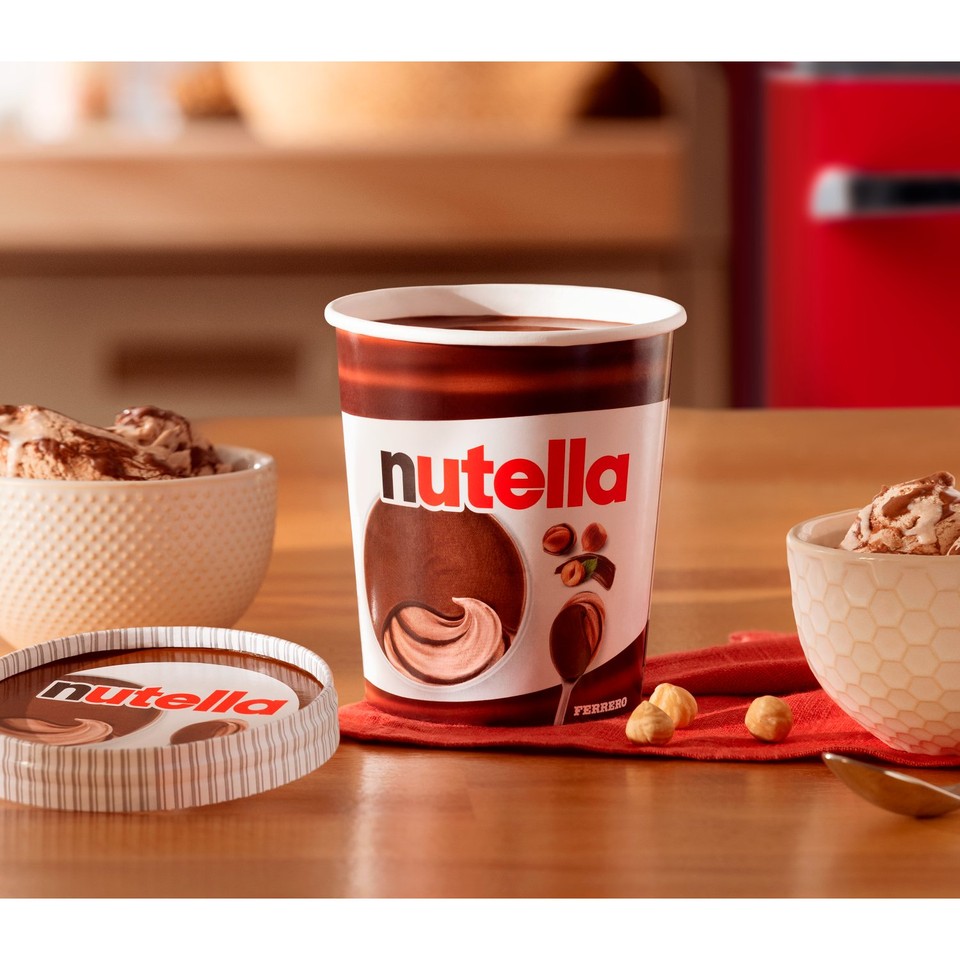 Nutella Chocolate & Hazelnut Ice Cream Tub 470ml - Morrisons Online ...