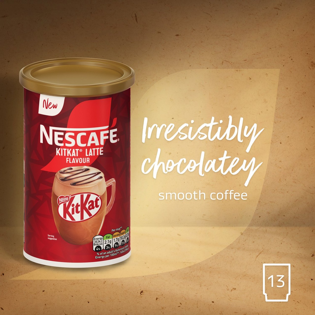 Nescafe KitKat Latte Coffee 273g Tub - Morrisons Online Groceries & Offers