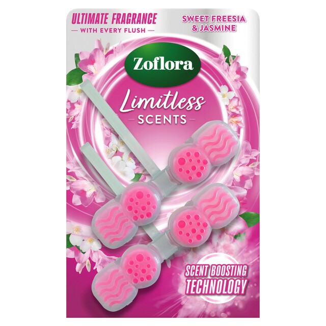 Zoflora Sweet Freesia & Jasmine Toilet Rim Block - Morrisons Online ...