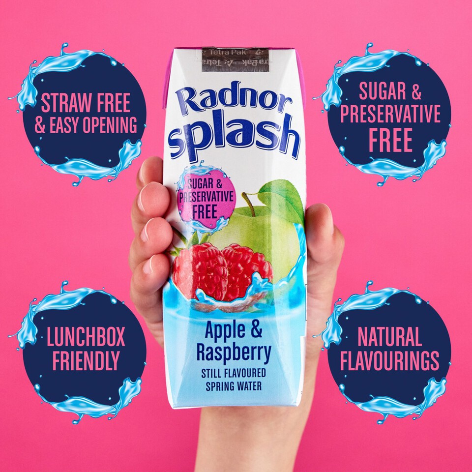 Radnor Splash Apple And Raspberry Flavoured Water - Morrisons Online ...