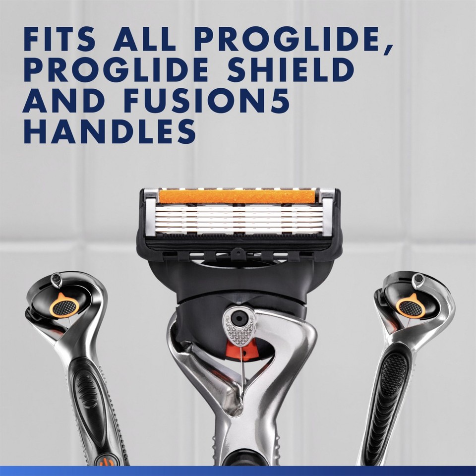 Gillette Fusion 5 ProGlide Razors For Men 4 Refill Razor Blades ...
