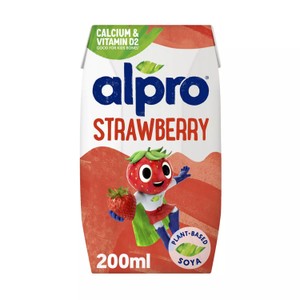 Alpro Kids Soya Strawberry Long Life Dairy Free Drink 200ml - Morrisons ...