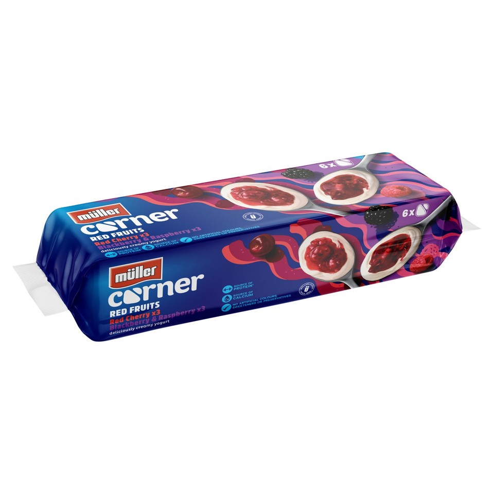Muller Corner Mixed Red Fruits Yogurts - Morrisons Online Groceries ...