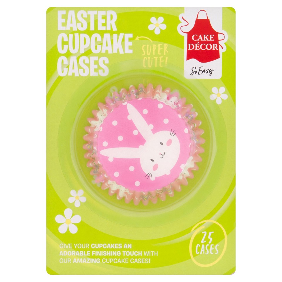 Cake Decor 25 Easter 2D Easter Cupcake Cases - Morrisons Online ...