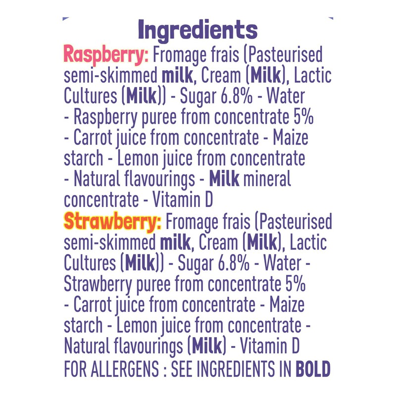 Petits Filous Kids Strawberry & Raspberry Yoghurt - Morrisons Online ...