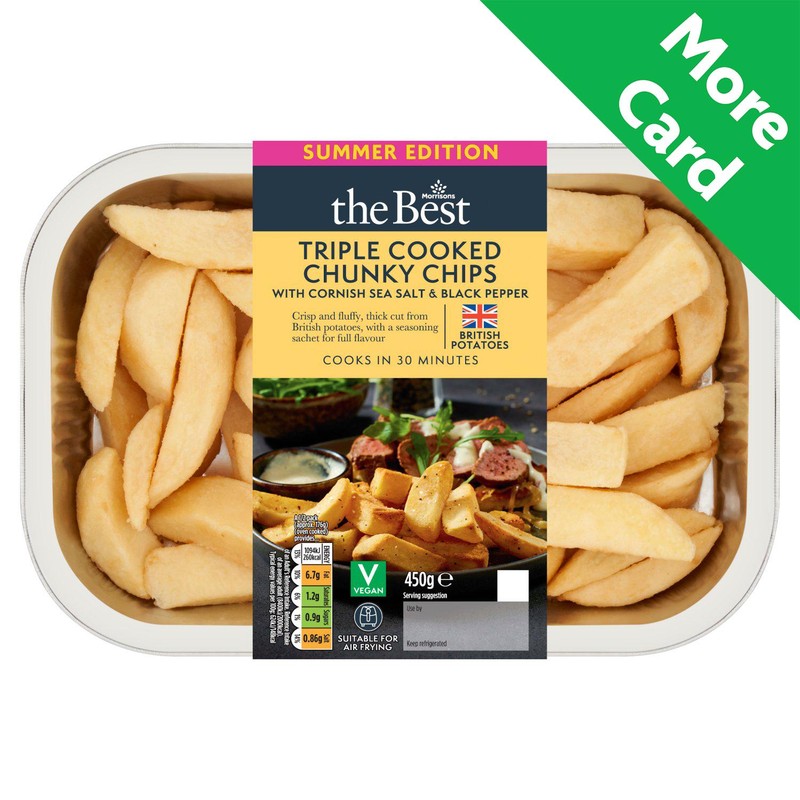 Morrisons The Best Summer Edition Triple Cooked Chunky Chips 450g ...