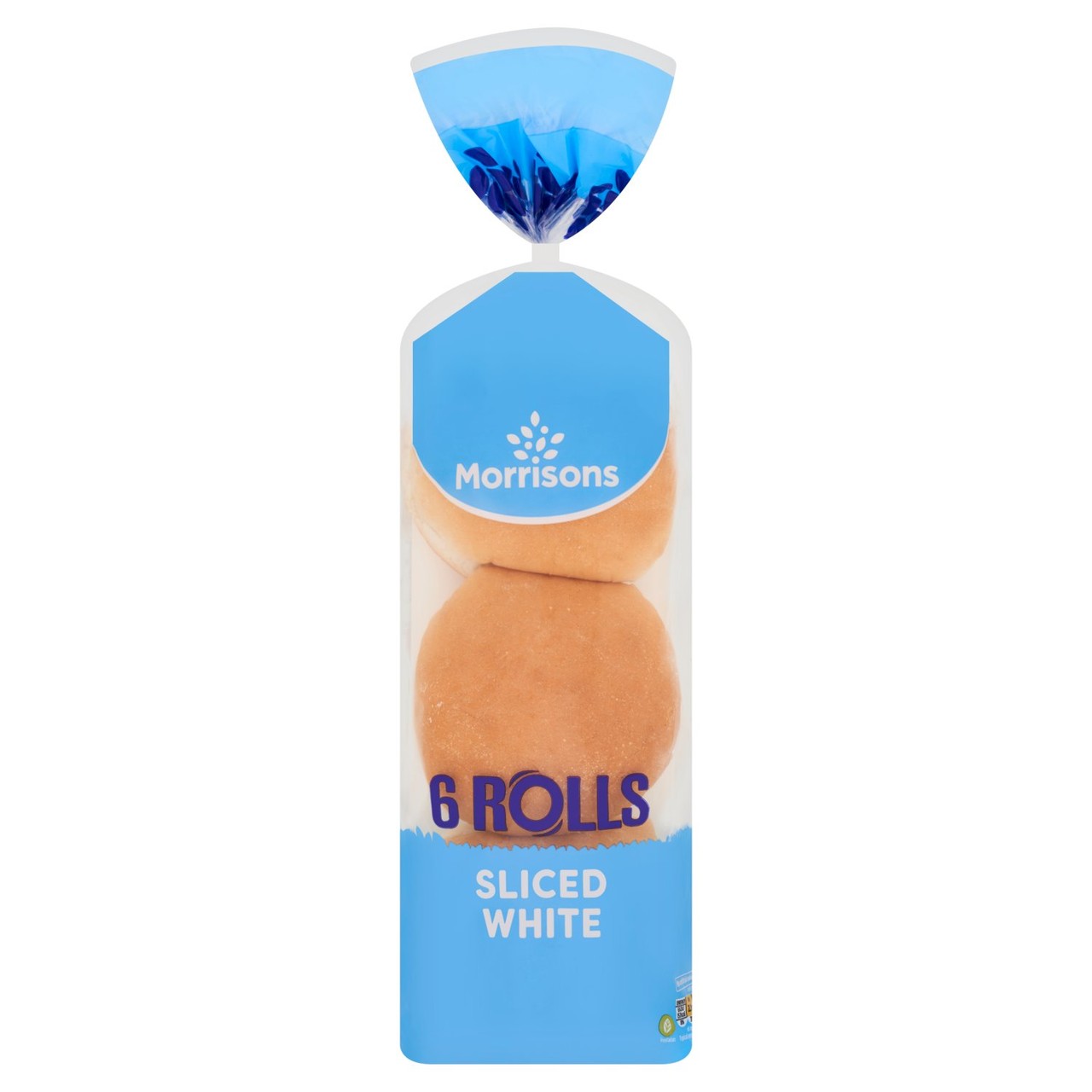 Morrisons Sliced White Rolls 6 Pack - Morrisons Online Groceries & Offers