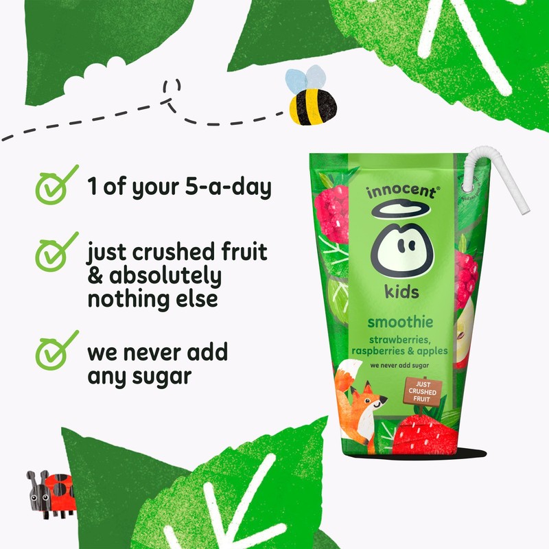 Innocent Smoothies Kids Strawberries, Raspberries & Apples - Morrisons ...