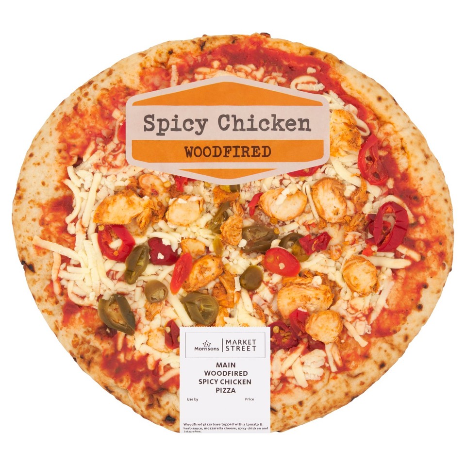 Morrisons Woodfired Spicy Chicken Pizza - Morrisons Online Groceries ...