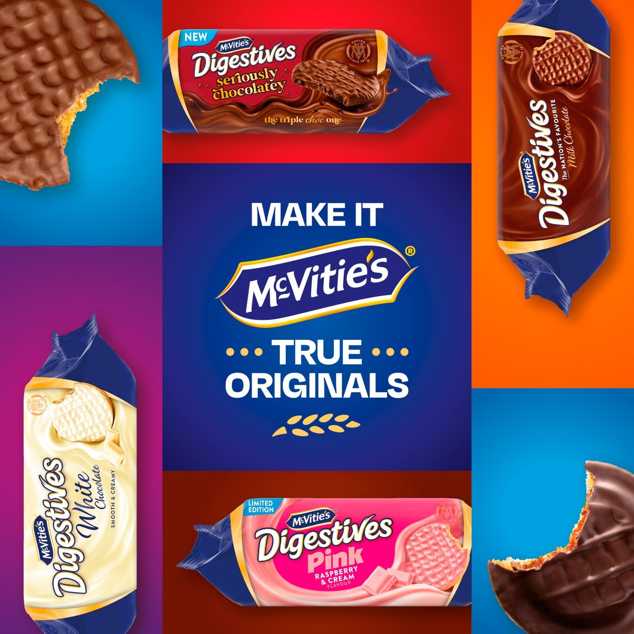 McVitie's Pink Raspberry & Cream Digestives 232g - Morrisons Online ...