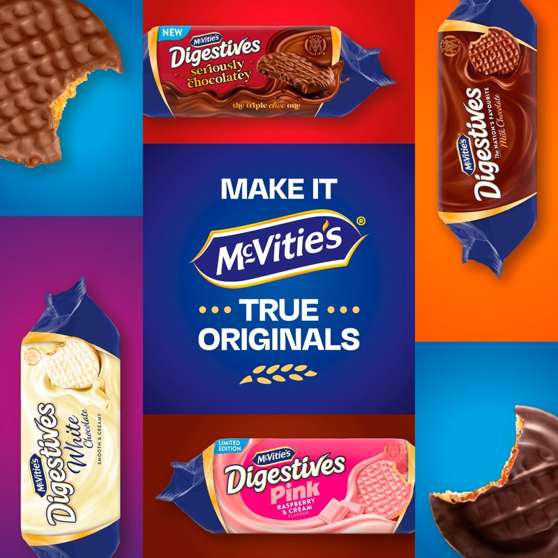McVitie's Pink Raspberry & Cream Digestives 232g - Morrisons Online ...
