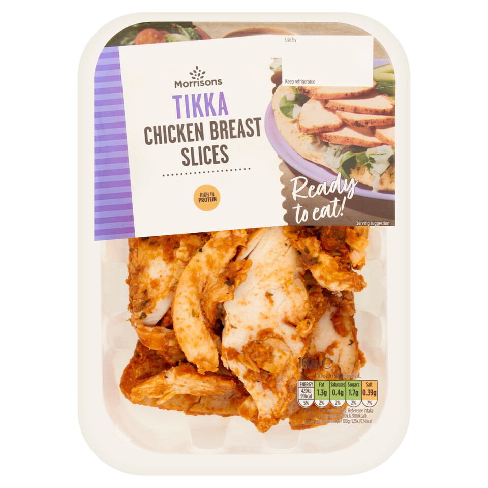 Morrisons Chicken Breast Tikka Slices - Morrisons Online Groceries & Offers
