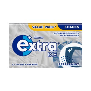 Wrigley's Extra Ice Peppermint Sugar Free Chewing Gum Multipack 70g ...