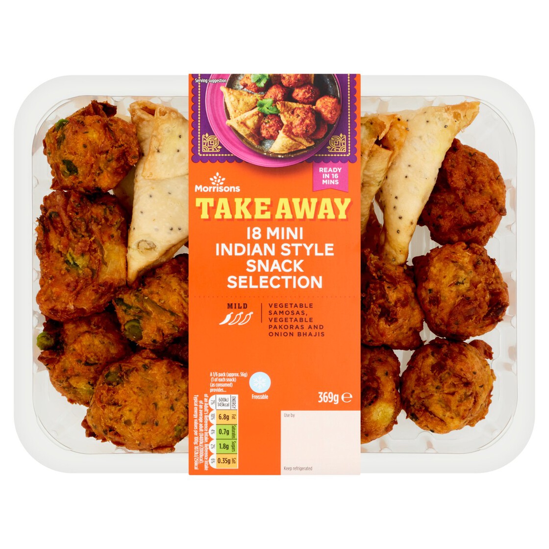 Morrisons Indian Takeaway 18 Mini Indian Snack Selection - Morrisons ...