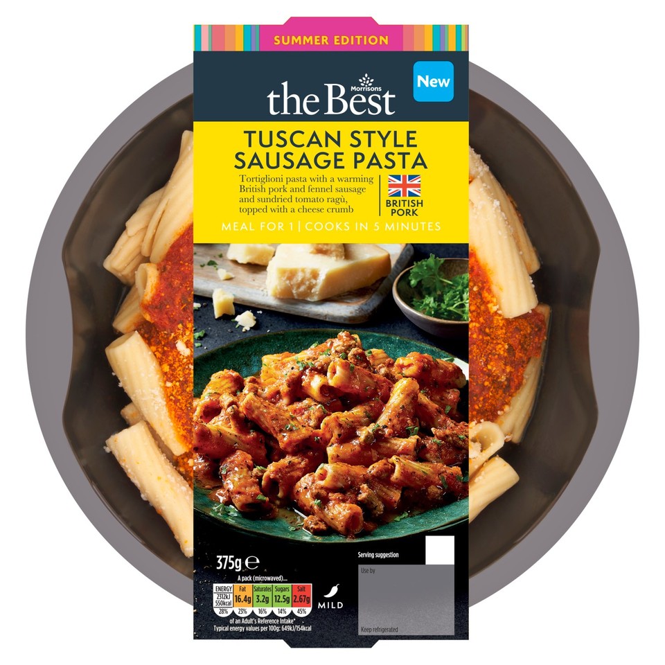 Morrisons The Best Sausage Ragu Pasta Limited Edition - Morrisons ...