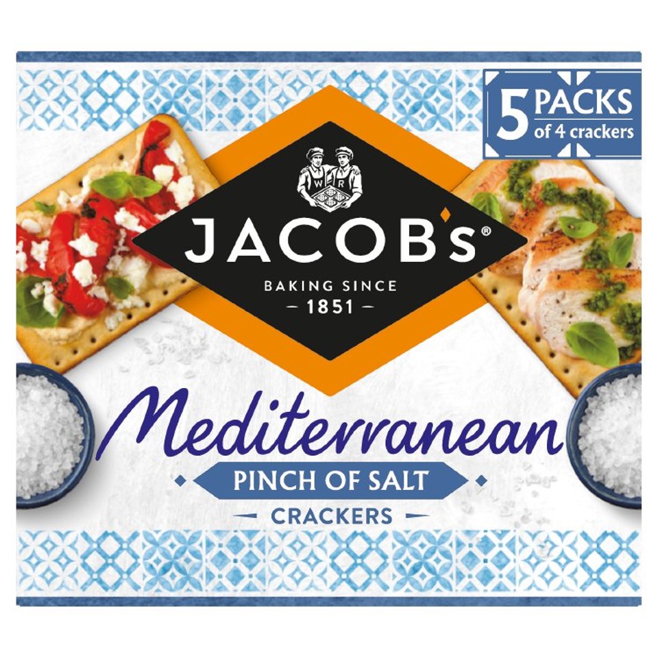 Jacob's Mediterranean Pinch Of Salt Crackers - Morrisons Online ...