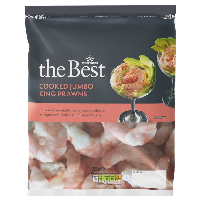 Morrisons The Best Peeled & Cooked Jumbo King Prawns - Morrisons Online ...