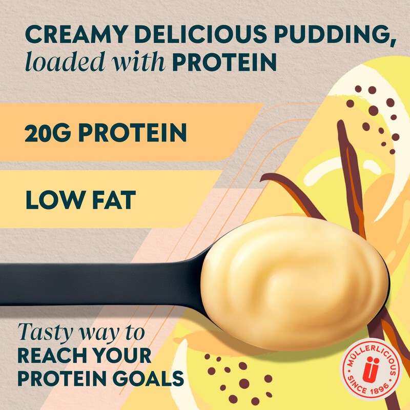 Muller x MyProtein Vanilla Pudding Dessert - Morrisons Online Groceries ...