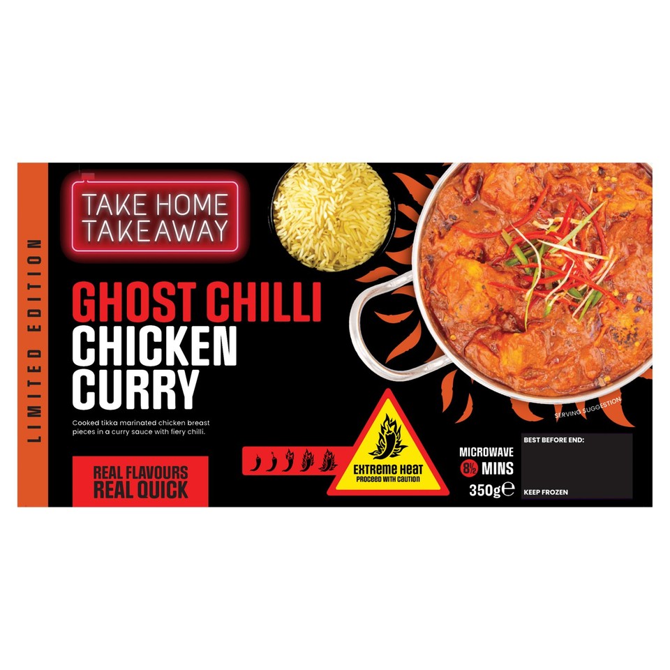 Take Home Takeaway Limited Edition Ghost Chilli Chicken Curry 350g ...