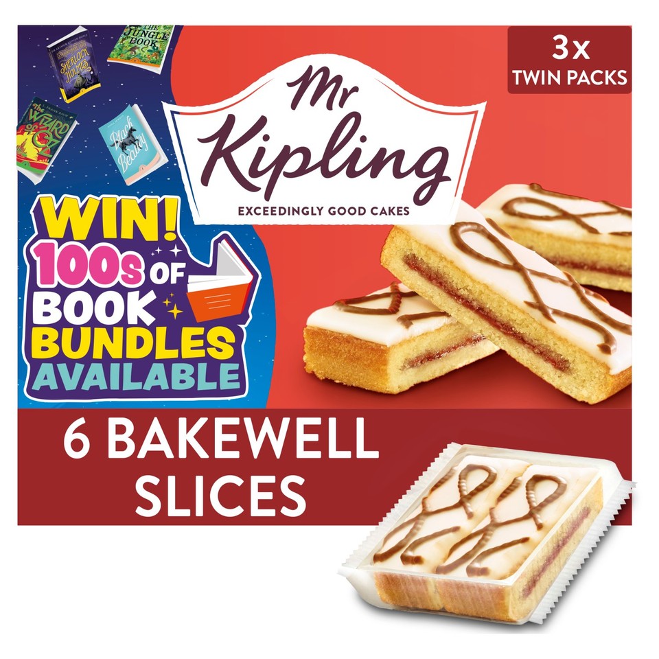 Mr Kipling Bakewell Slices Cakes Multipack Snack 3x2pk - Morrisons ...