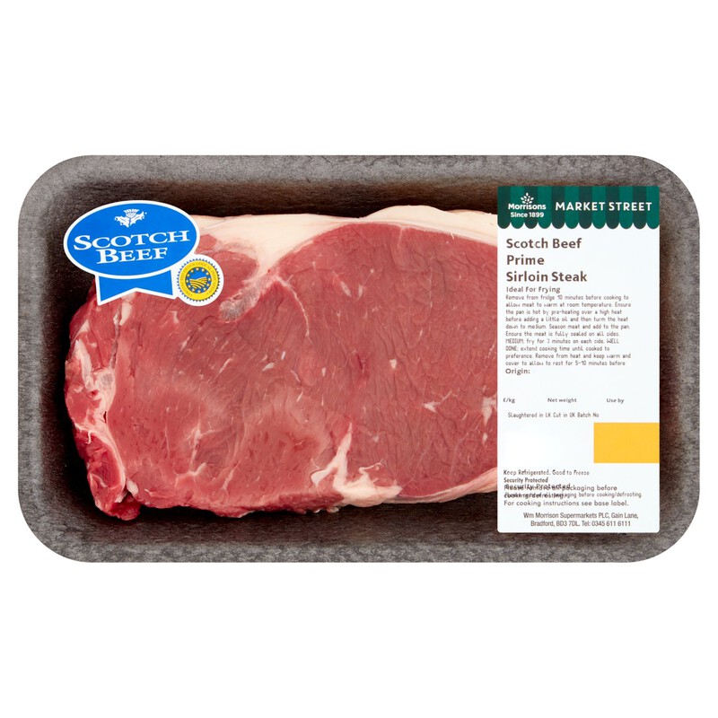 Market Street Scotch Sirloin Steak - Morrisons Online Groceries & Offers