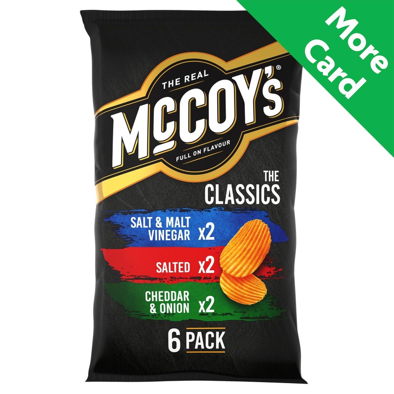 McCoy's Classic Variety Multipack Crisps 6 Pack - Morrisons Online ...