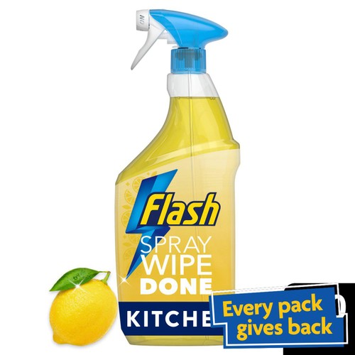 Flash Cleaning Spray Wipe Done All Purpose Lemon - Morrisons Online ...
