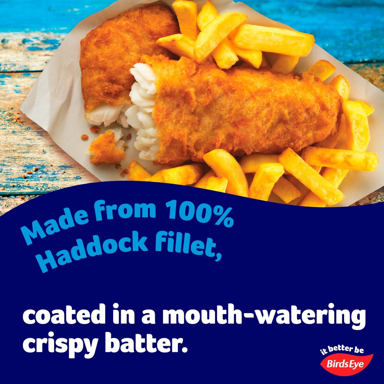 Birds Eye 4 Battered Haddock Fish Fillets 400g - Morrisons Online ...