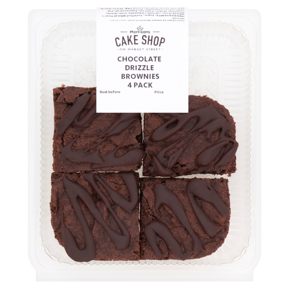 Market Street Chocolate Drizzle Brownies - Morrisons Online Groceries ...