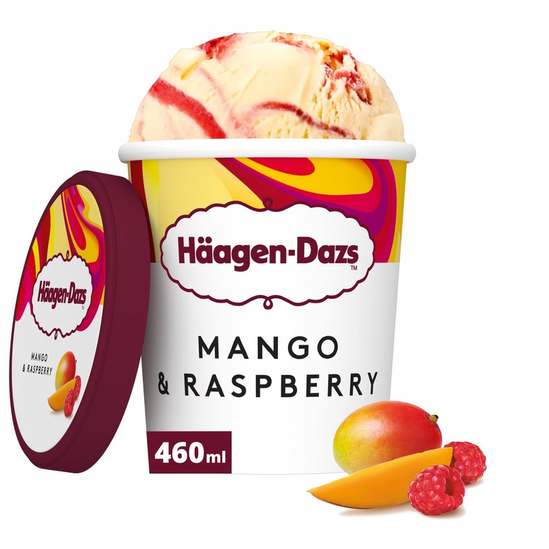 Haagen Dazs Mango Raspberry Ice Cream - Morrisons Online Groceries & Offers