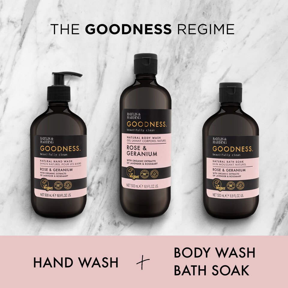Baylis & Harding Goodness Rose & Geranium Body Wash - Morrisons Online ...