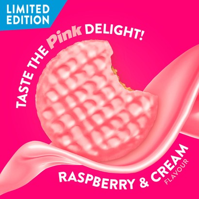 McVitie's Pink Raspberry & Cream Digestives 232g - Morrisons Online ...