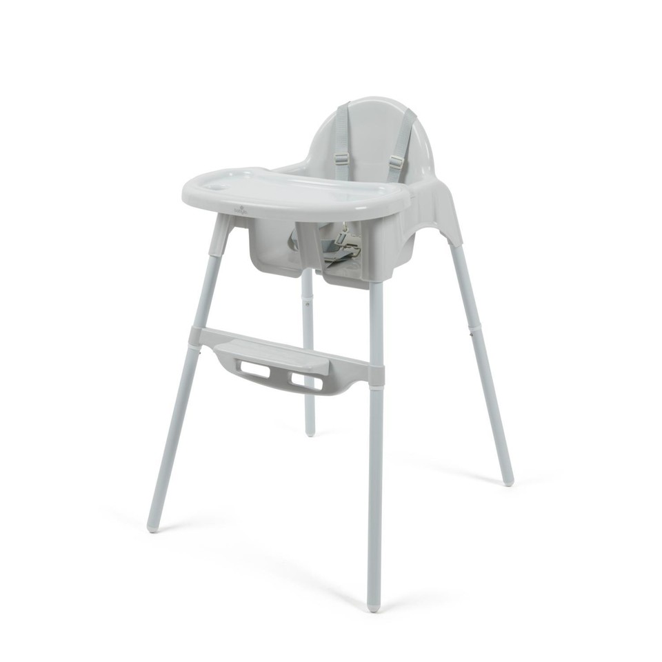 Babylo Eatin' Mess Highchair Adjustable White/Grey - Morrisons Online ...