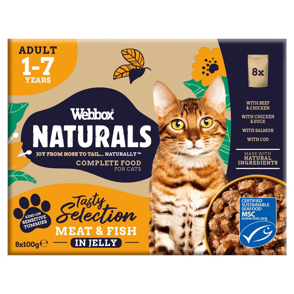 Webbox Naturals Cat Mixed In Jelly Selection - Morrisons Online ...