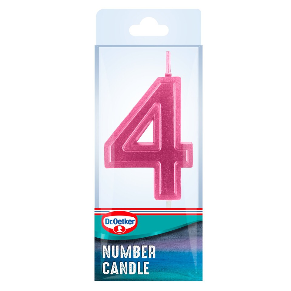 Dr. Oetker Number 4 Candle - Morrisons Online Groceries & Offers