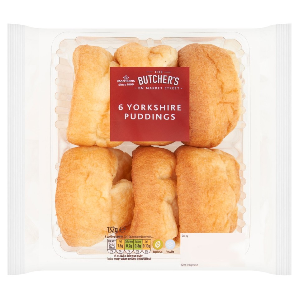 Morrisons 6 Yorkshire Puddings - Morrisons Online Groceries & Offers