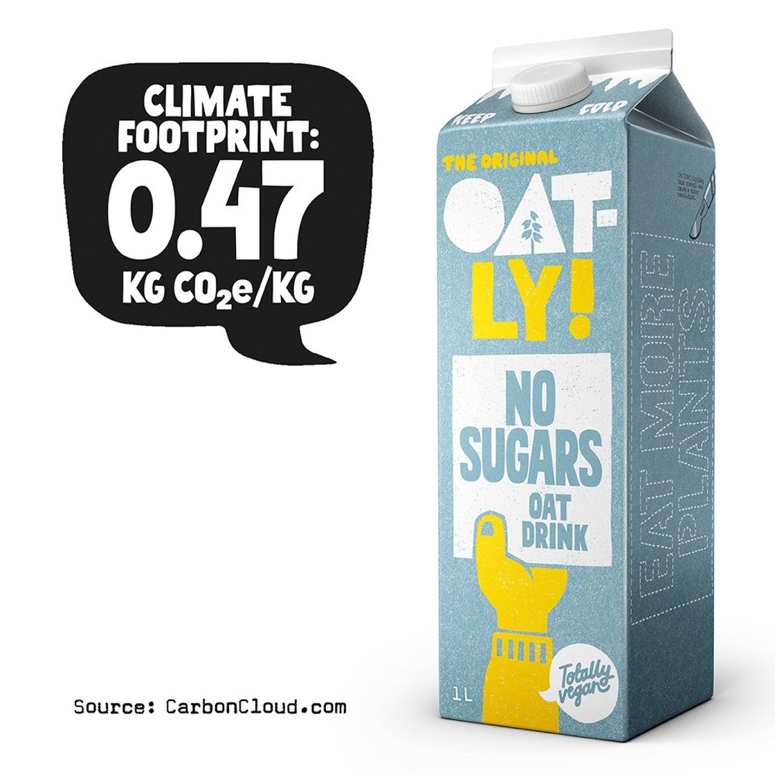 Oatly Oat Drink No Sugar Chilled 1L - Morrisons Online Groceries & Offers