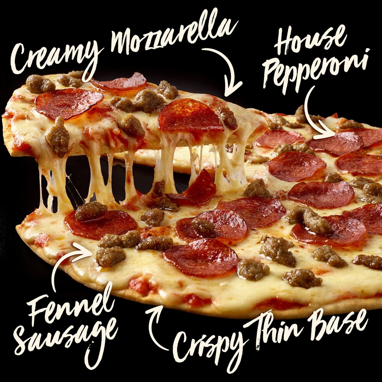 Chicago Town Ultimate Chicago Thin Sausage and Pepperoni Pizza ...