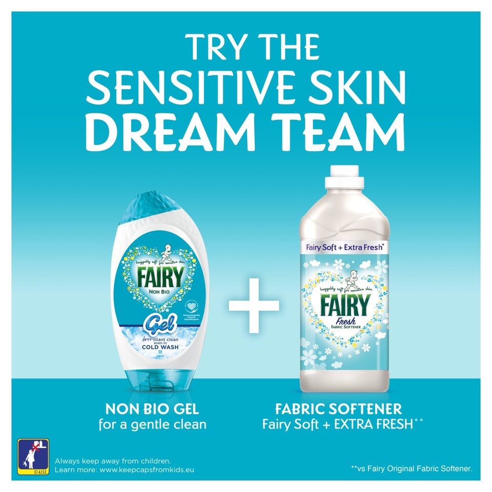 Fairy Non Bio Laundry Gel XL Mega Pack 38 Washes - Morrisons Online ...
