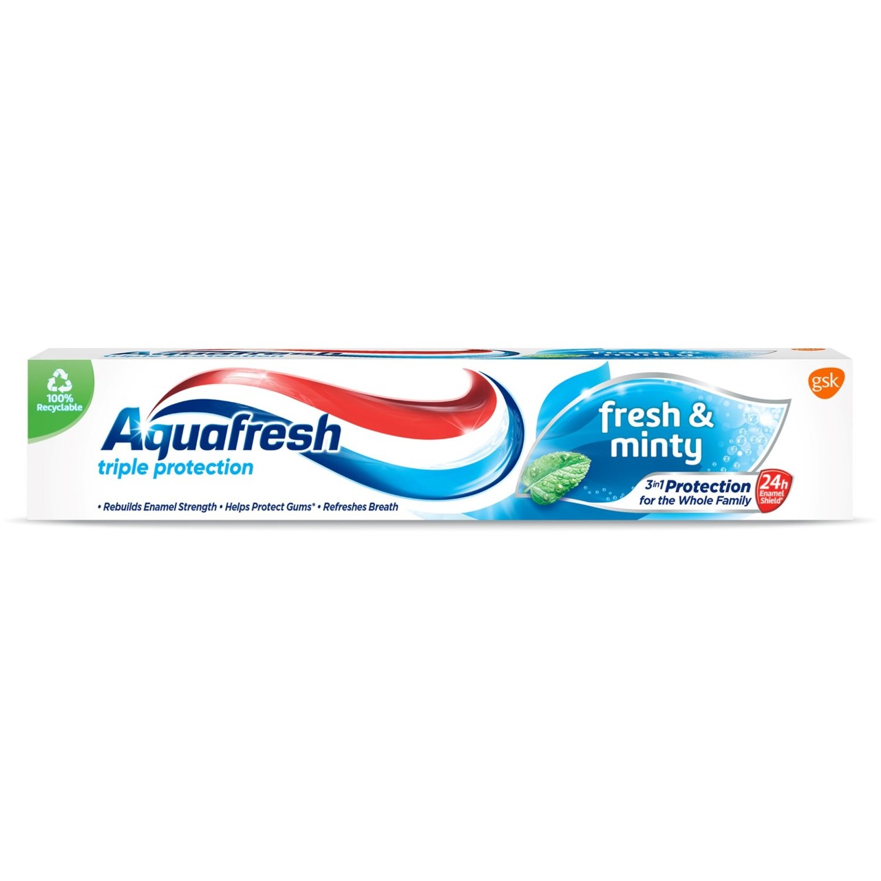 Aquafresh Triple Protection Fresh & Minty Toothpaste 75ml - Morrisons ...
