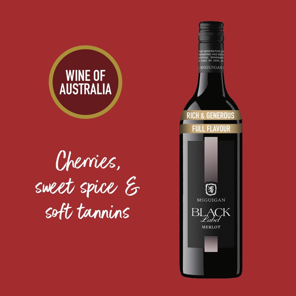 McGuigan Black Label Merlot - Morrisons Online Groceries & Offers