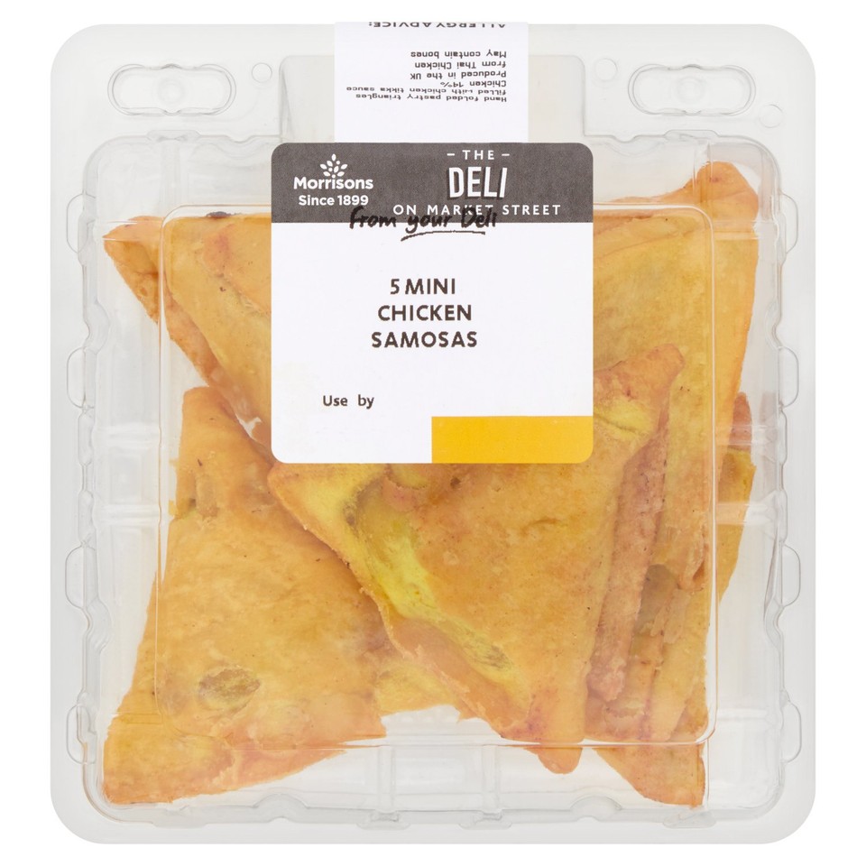 Market Street Deli Mini Chicken Samosas - Morrisons Online Groceries ...