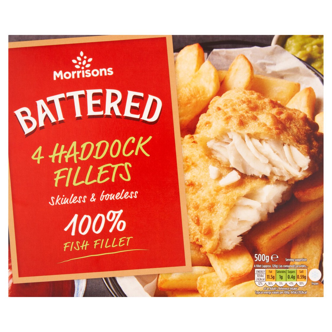 Morrisons 4 Battered Haddock Fillets - Morrisons Online Groceries & Offers