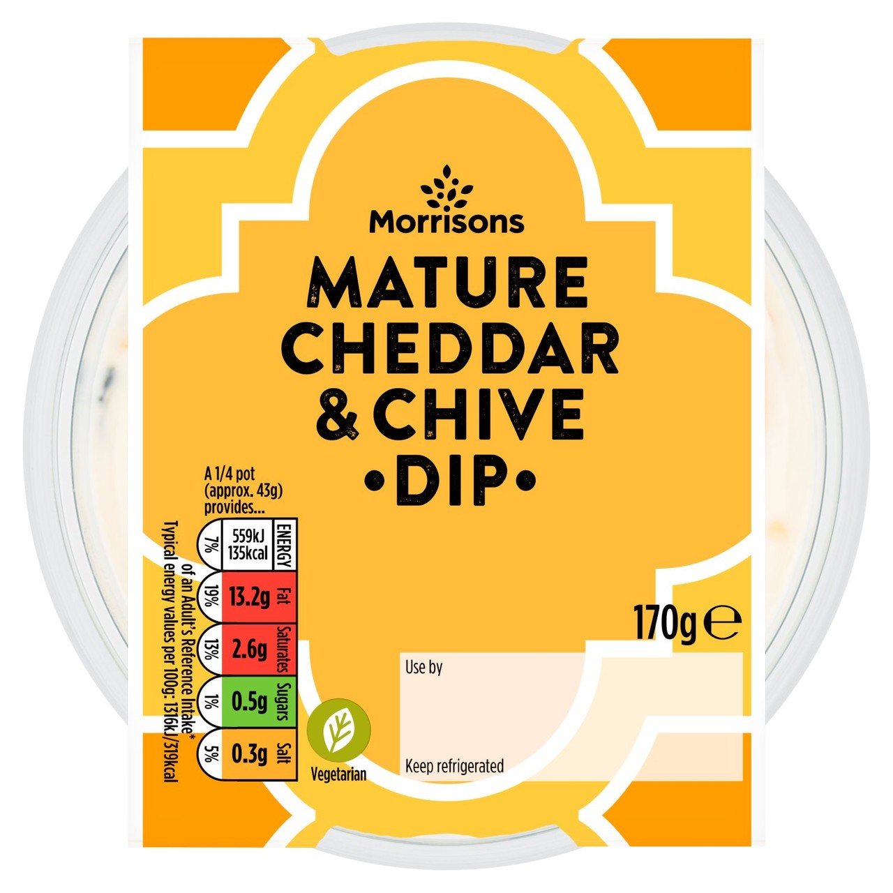 Morrisons Mature Cheddar & Chive Dip - Morrisons Online Groceries & Offers