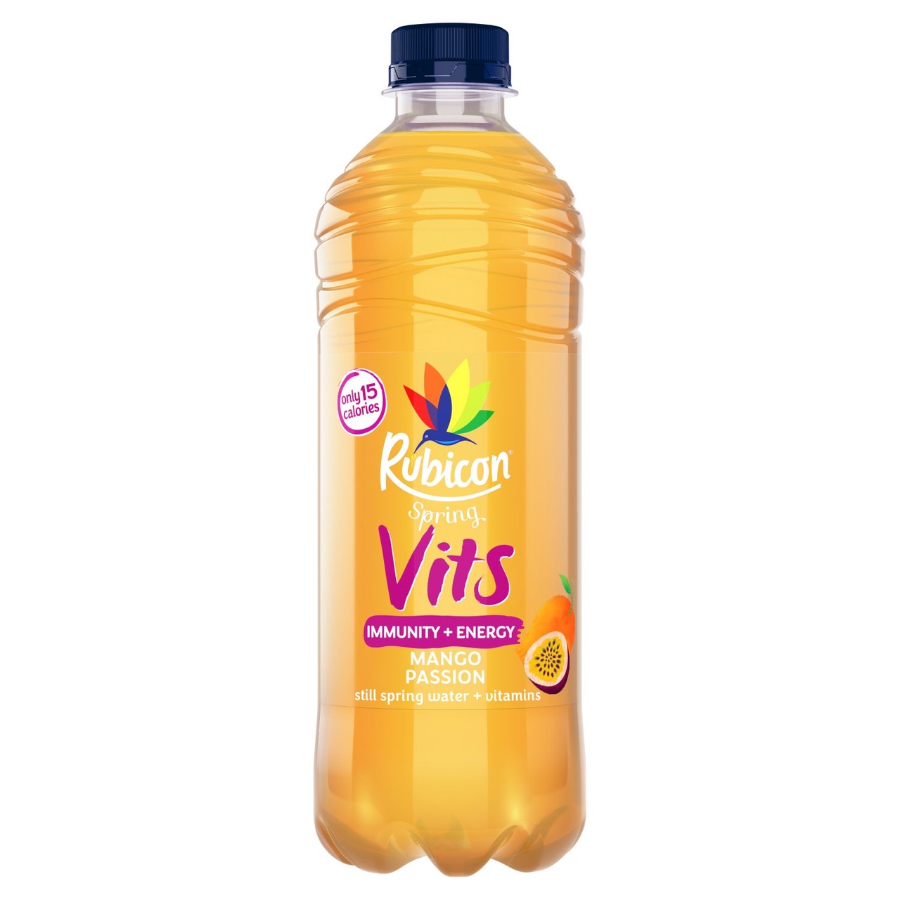 Rubicon Spring Vits Mango & Passion Still Spring Water 500ml - Morrisons Online Groceries & Offers