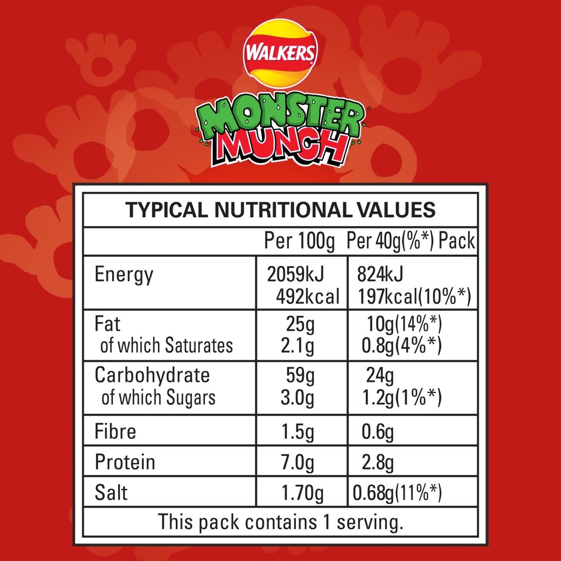 Walkers Monster Munch Sweet & Spicy Snacks Crisps - Morrisons Online ...