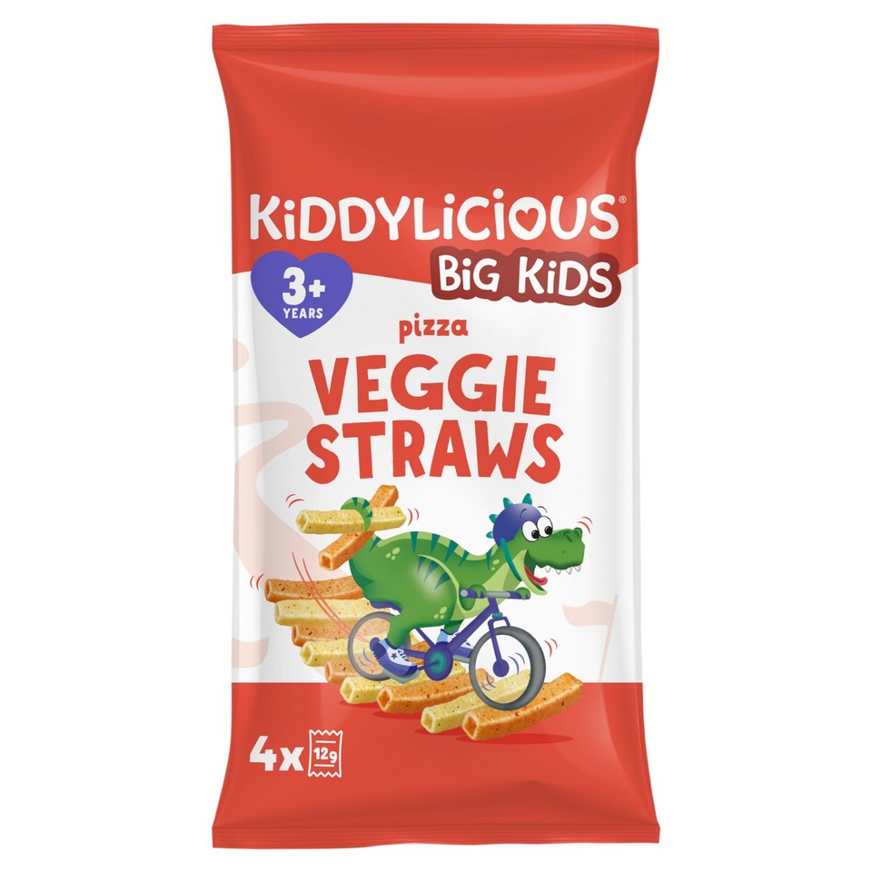 Kiddylicious Pizza Flavoured Veggie Straws Kids Snacks - Morrisons ...