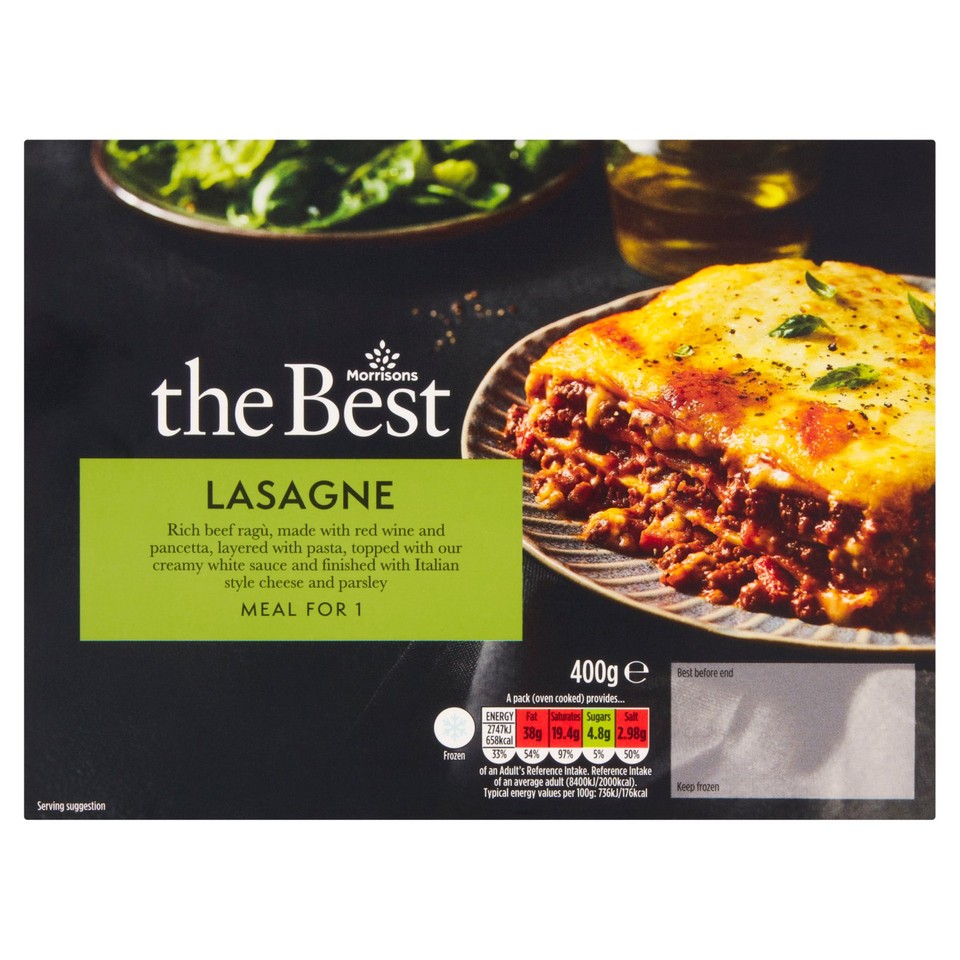 Morrisons The Best Lasagne 400g - Morrisons Online Groceries & Offers