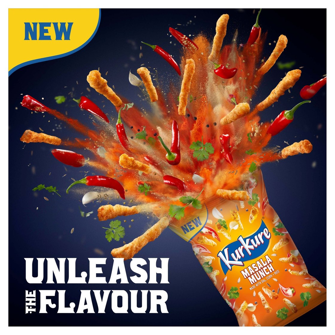 Kurkure Masala Munch Sharing Snacks Crisps 100g - Morrisons Online ...